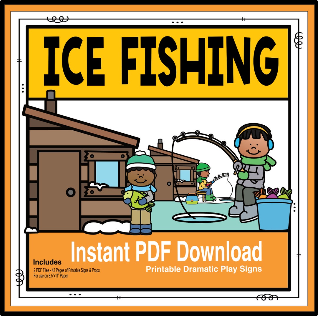 Ice Fishing Dramatic Play - Etsy