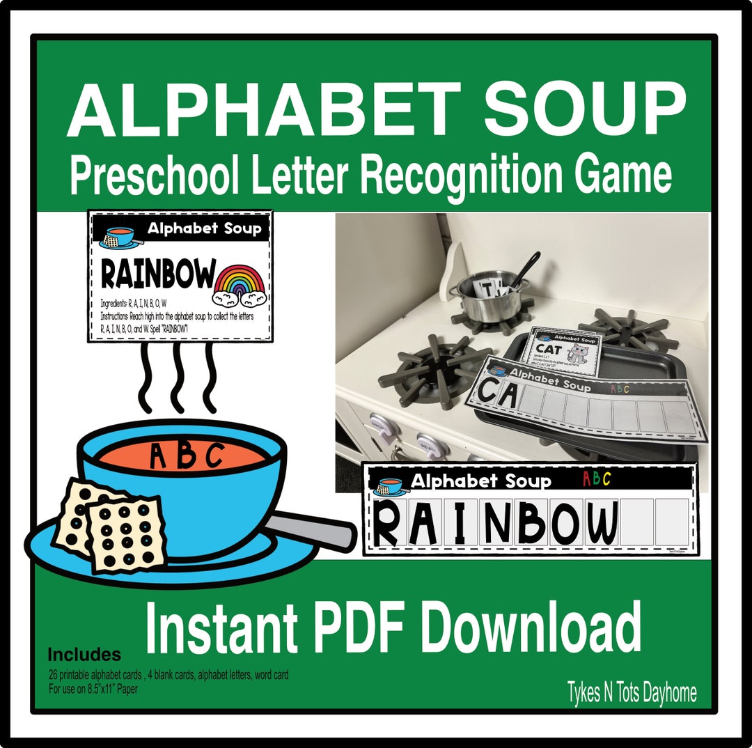 Alphabet Soup - Etsy