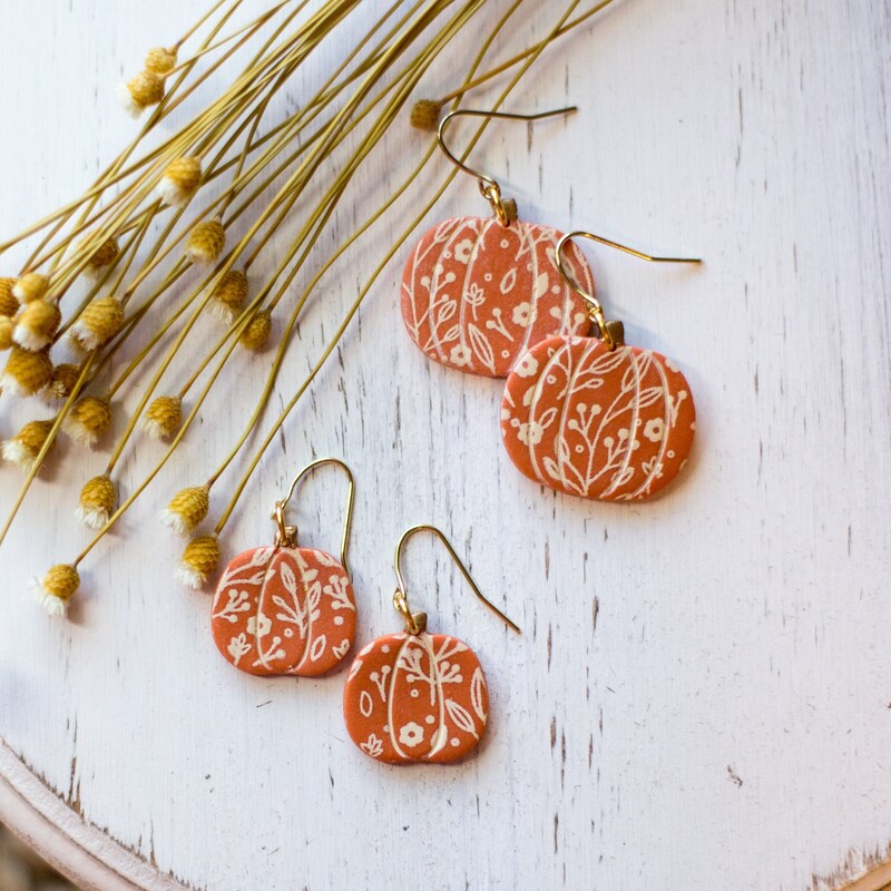 Fall Polymer Clay Earrings - Etsy