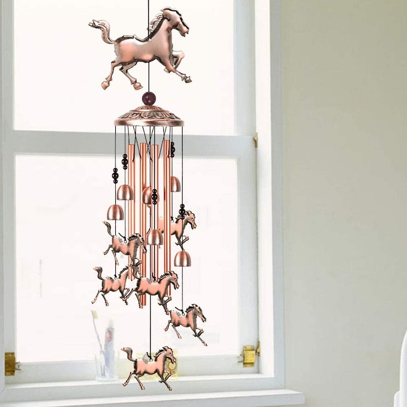 Outdoor Horse Wind Chime Animal Wind Chimes Metal Wind - Etsy