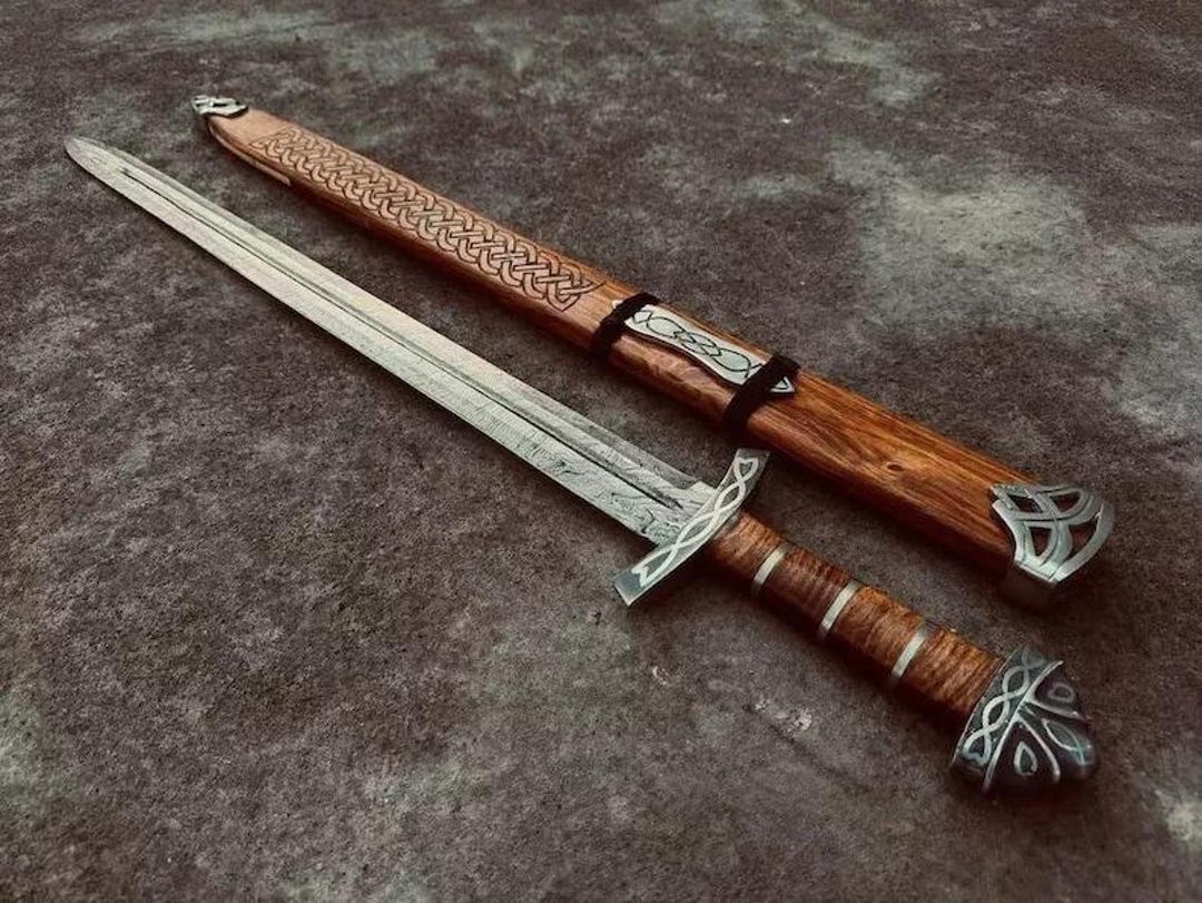 Handcrafted Viking Sword by King Ragnar Lothbrok - King Ragnar Lothbrok ...