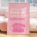 Guest Check House Rules Poster Print, Pink Red Trendy Preppy Aesthetic ...