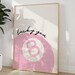 Pink Graffiti Wall Art Preppy Room Decor 'need Money for Birkin' Urban ...