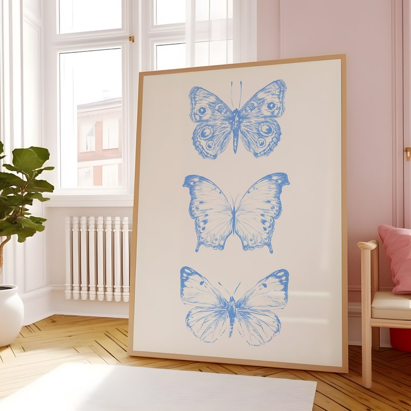 Blue Art Print - Etsy