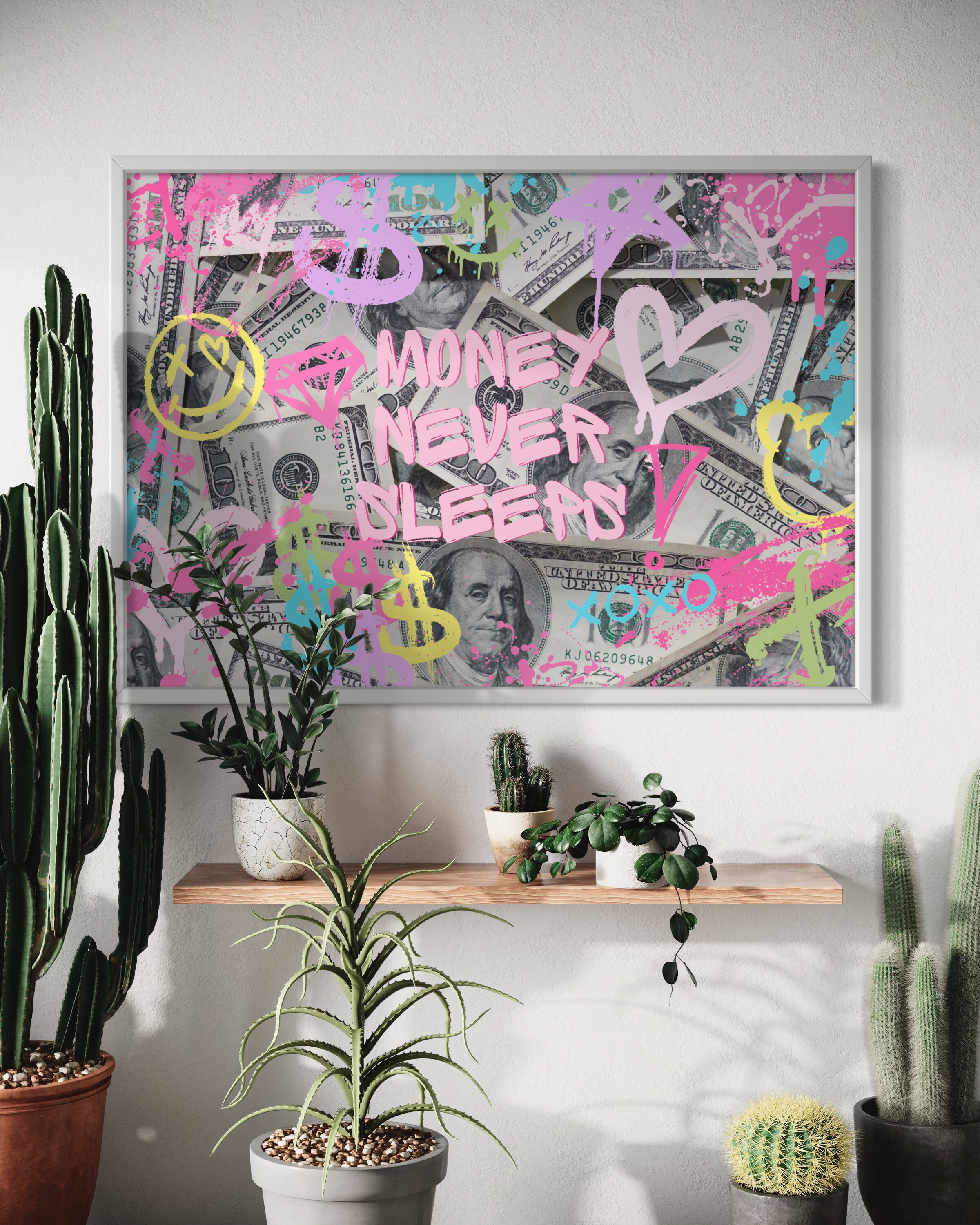 Graffiti Wall Art, Preppy Room Decor, Urban Wall Art, Preppy Art Print ...