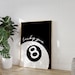 Lucky You Magic 8 Ball Poster Print, Trendy Retro Art, Preppy Girly ...