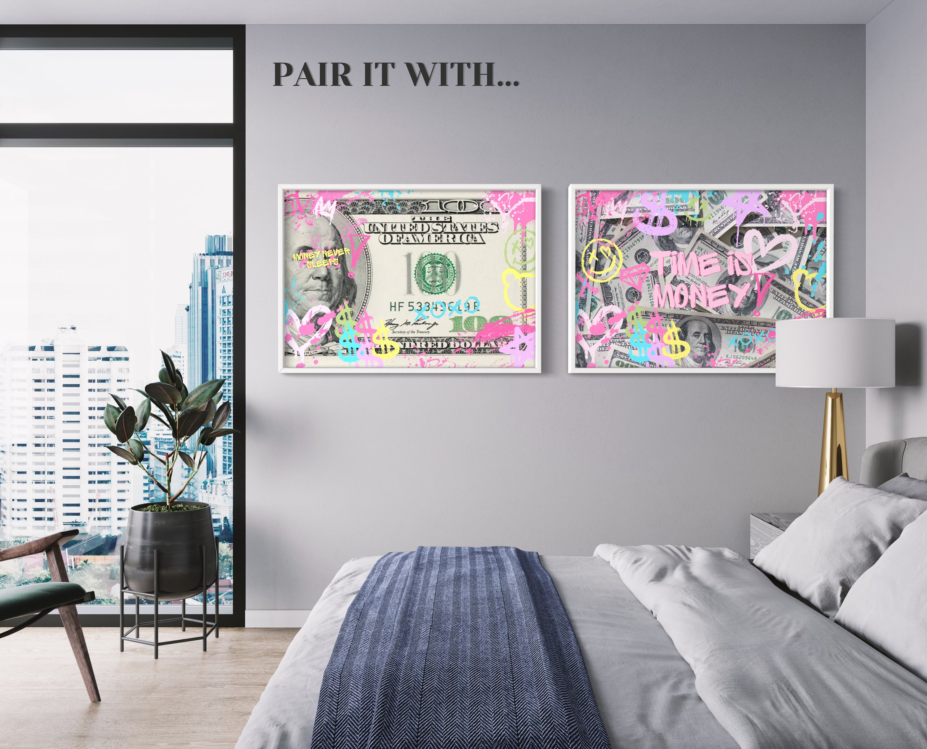 Graffiti Wall Art, Preppy Room Decor, Urban Wall Art, Preppy Art Print ...