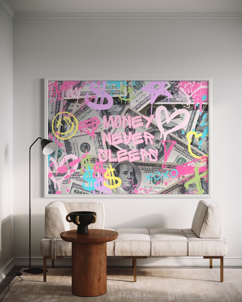 Graffiti Wall Art, Preppy Room Decor, Urban Wall Art, Preppy Art Print ...