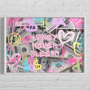 Graffiti Wall Art, Preppy Room Decor, Urban Wall Art, Preppy Art Print ...
