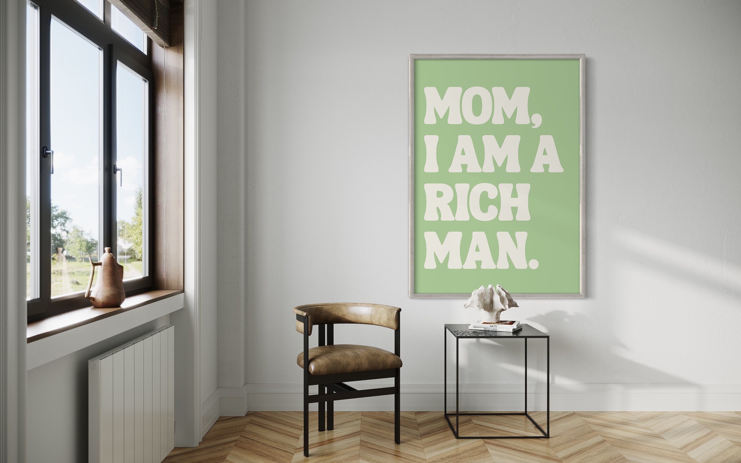 Mom I Am A Rich Man Print, Cher Quote Poster, Feminist Wall Art, Trendy ...