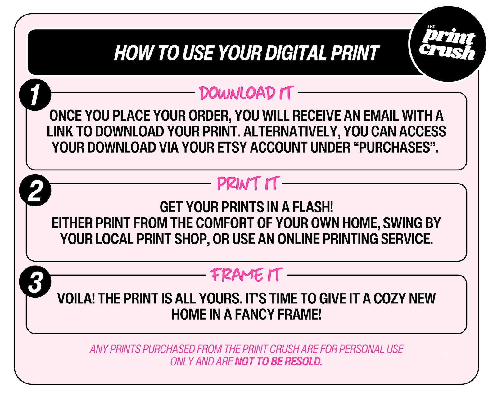 Guest Check House Rules Poster Print, Pink Red Trendy Preppy Aesthetic ...