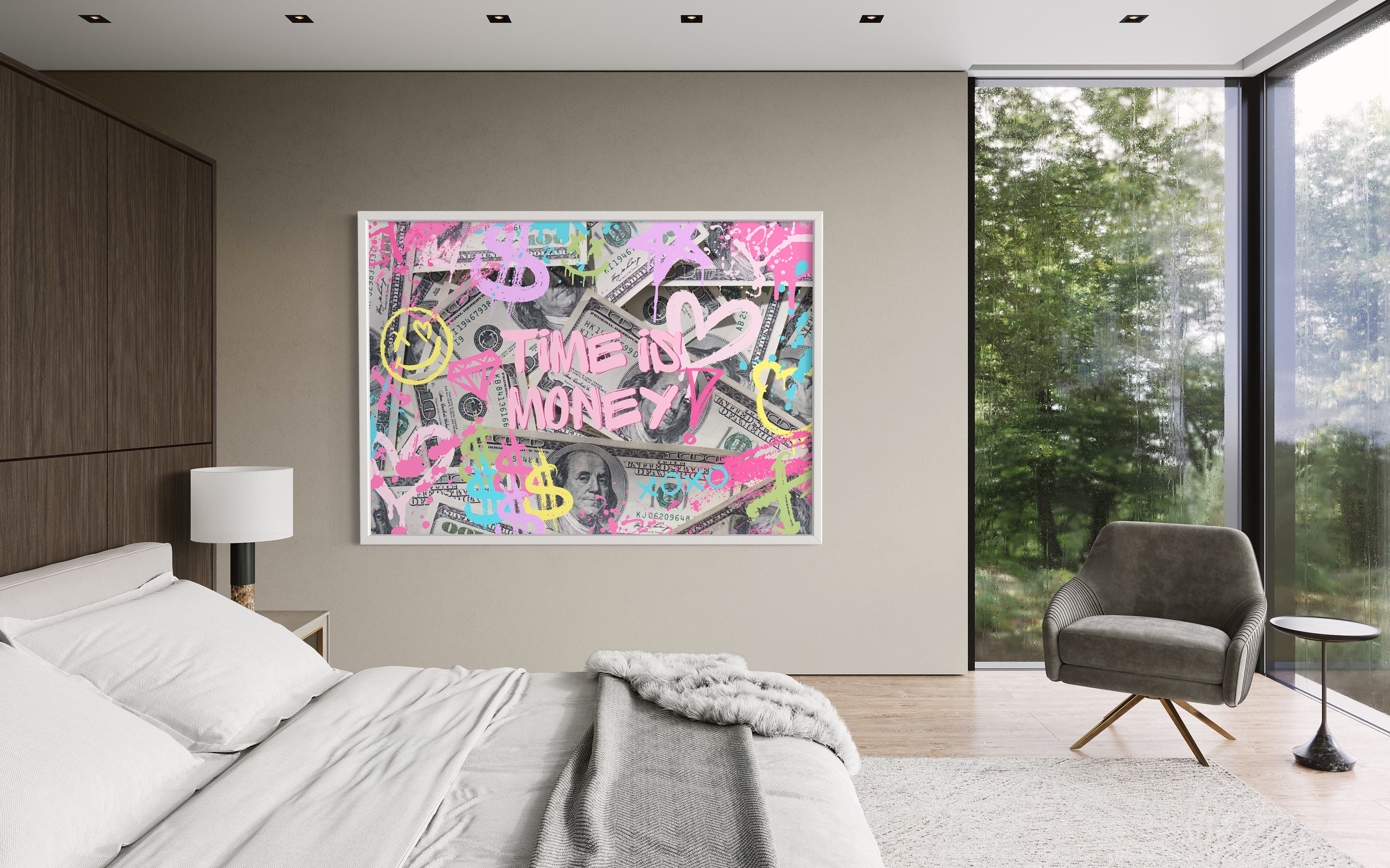 Graffiti Wall Art, Preppy Room Decor, Urban Wall Art, Preppy Art Print ...
