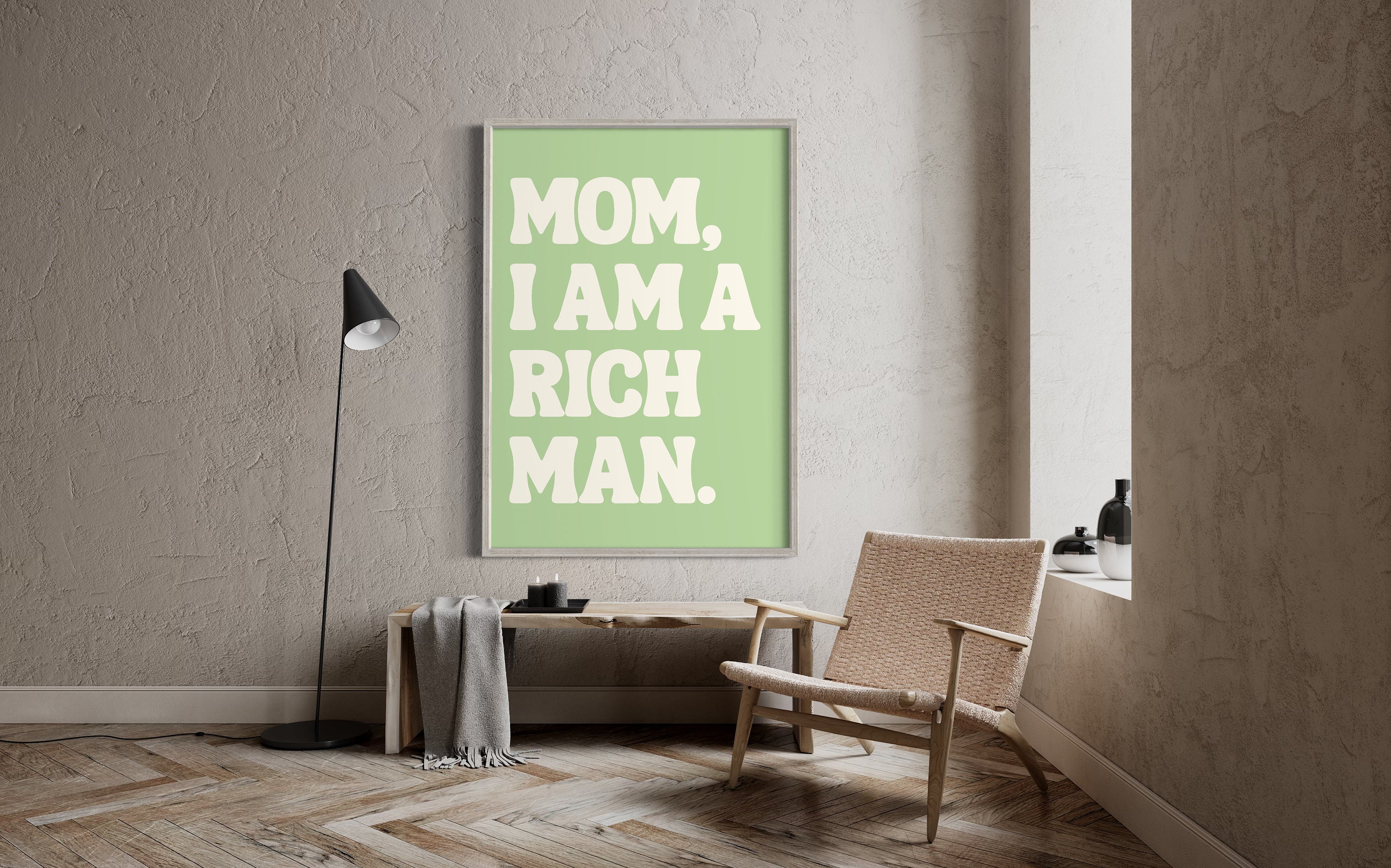 Mom I Am A Rich Man Print, Cher Quote Poster, Feminist Wall Art, Trendy ...