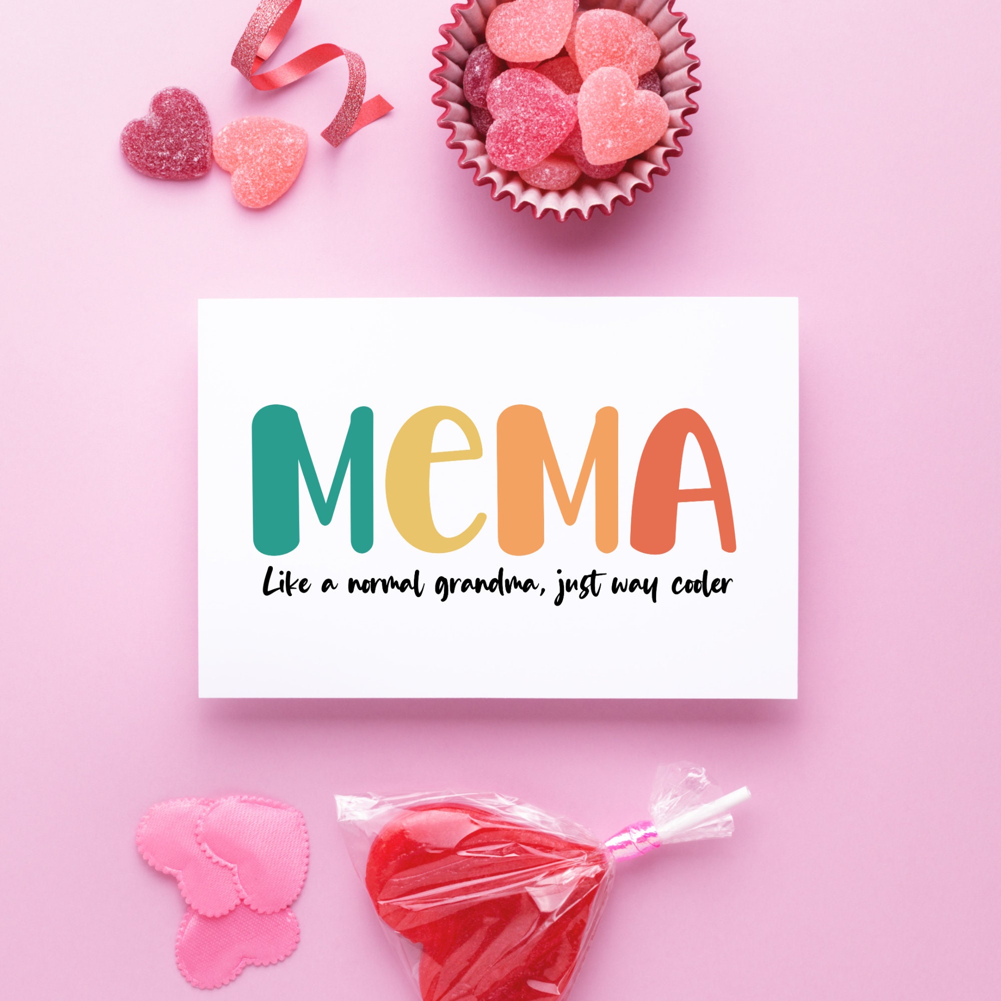 Mema SVG Mema Cut File Mema Design Grandma SVG Gift for - Etsy