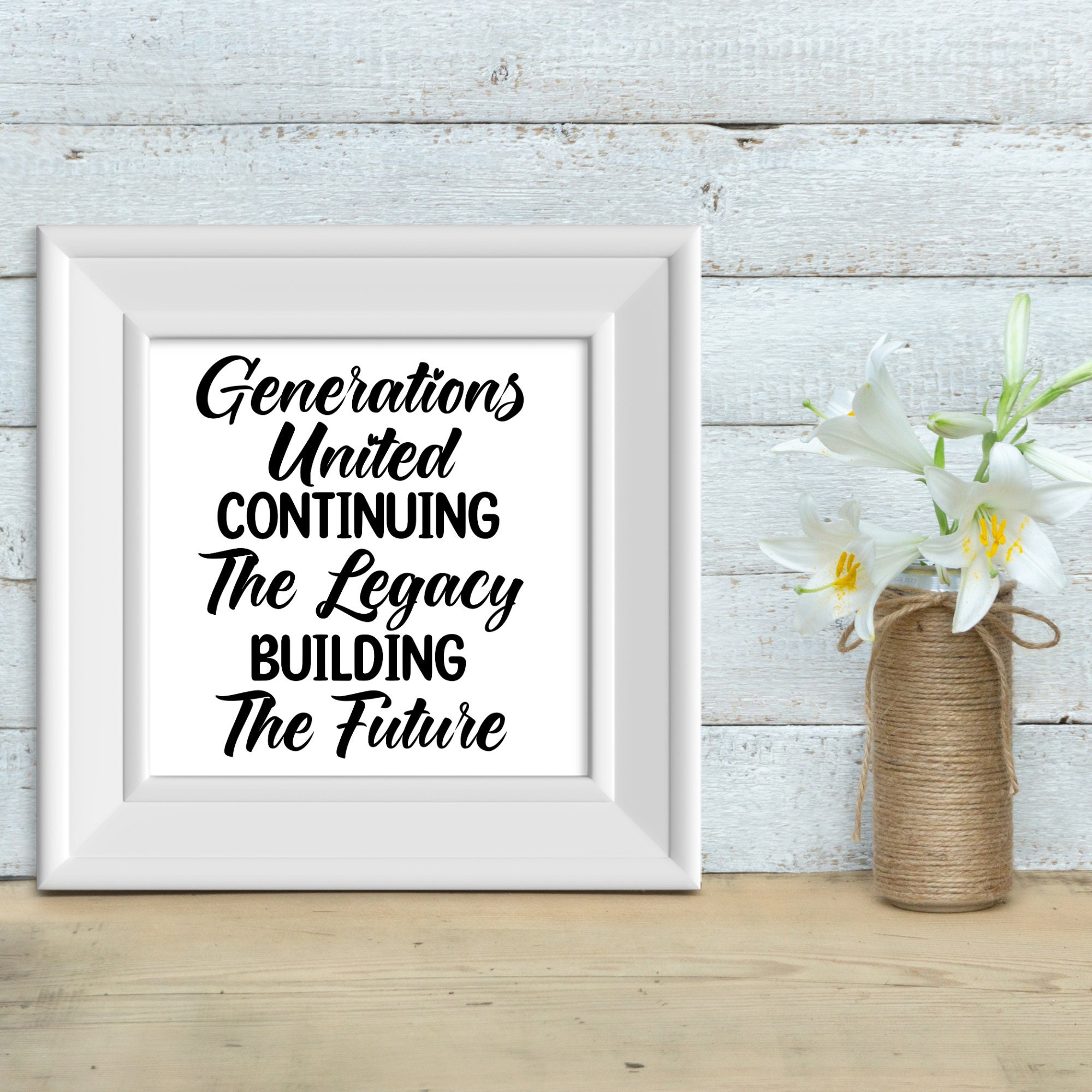 Generations United Svg, Family SVG, Family Reunion SVG, Family ...