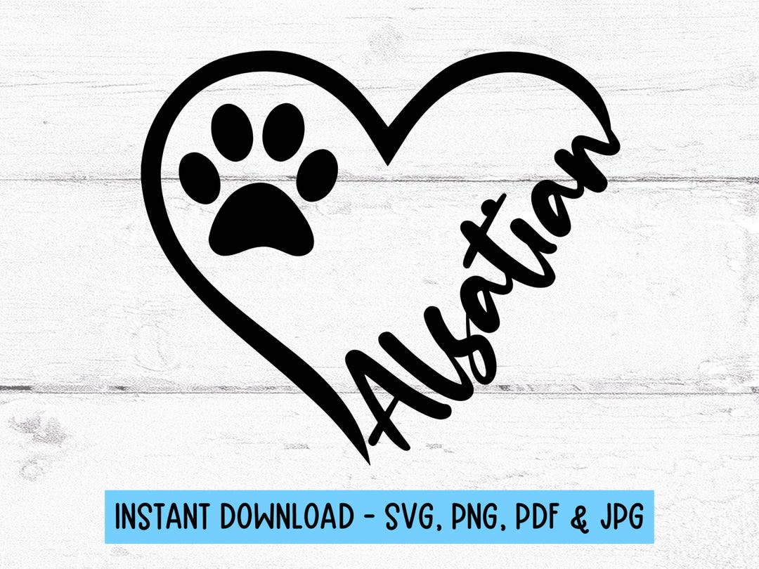 Alsatian Svg, Alsatian Mom Svg, Alsatian Digital Files Svg, Alsatian ...