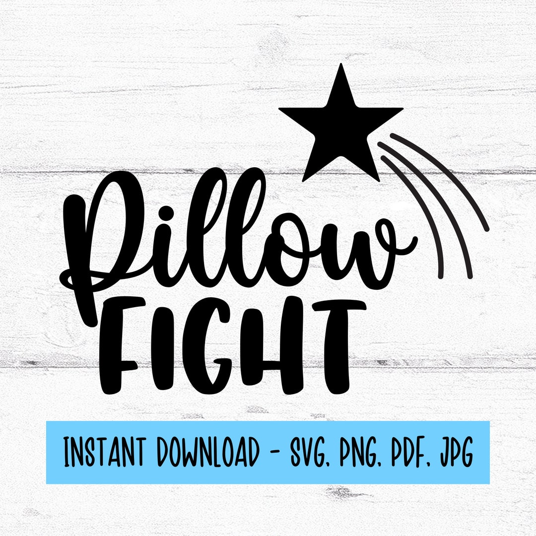 Pillow Fight Svg, Sleepover Svg, Sleepover Designs, Digital Download ...