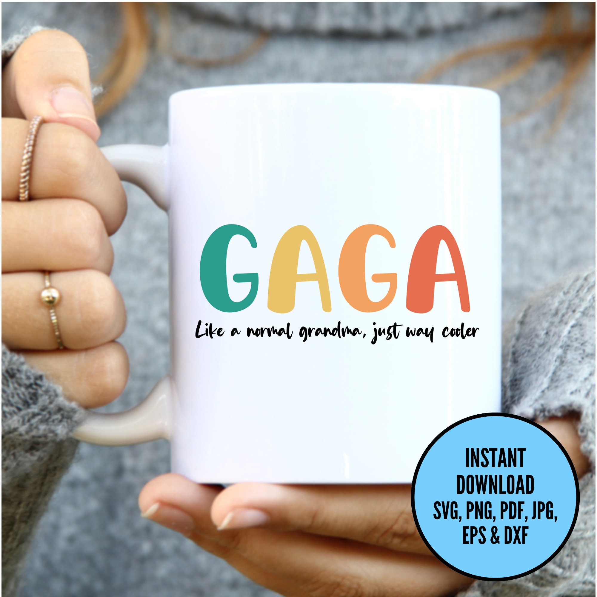 Gaga SVG, Gaga Cut File, Gaga Design, Grandma SVG, Gift for Gaga ...