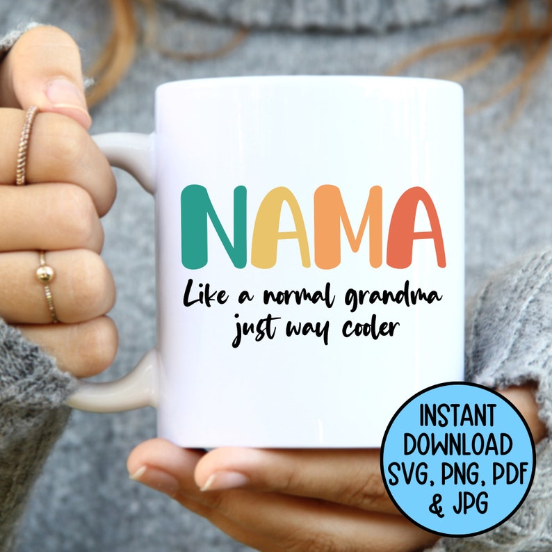 Nama SVG, Nama Grandma Gifts, Nama Design, Grandma SVG, Gift for Nama ...