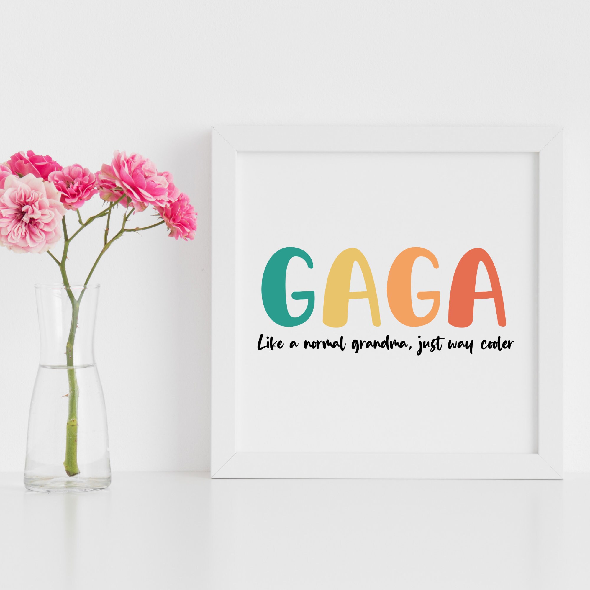 Gaga SVG, Gaga Cut File, Gaga Design, Grandma SVG, Gift for Gaga ...