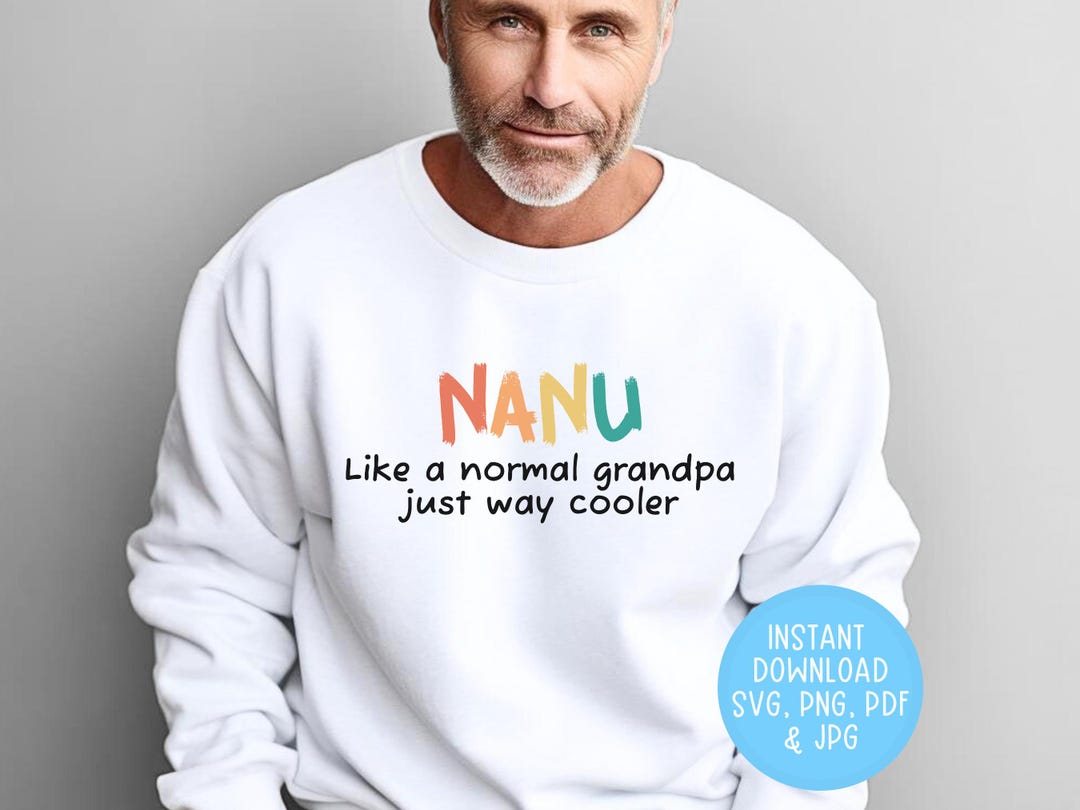 Nanu SVG, Nanu PNG, Nanu Grandpa Gifts, Nanu Design, Gift for Nanu ...