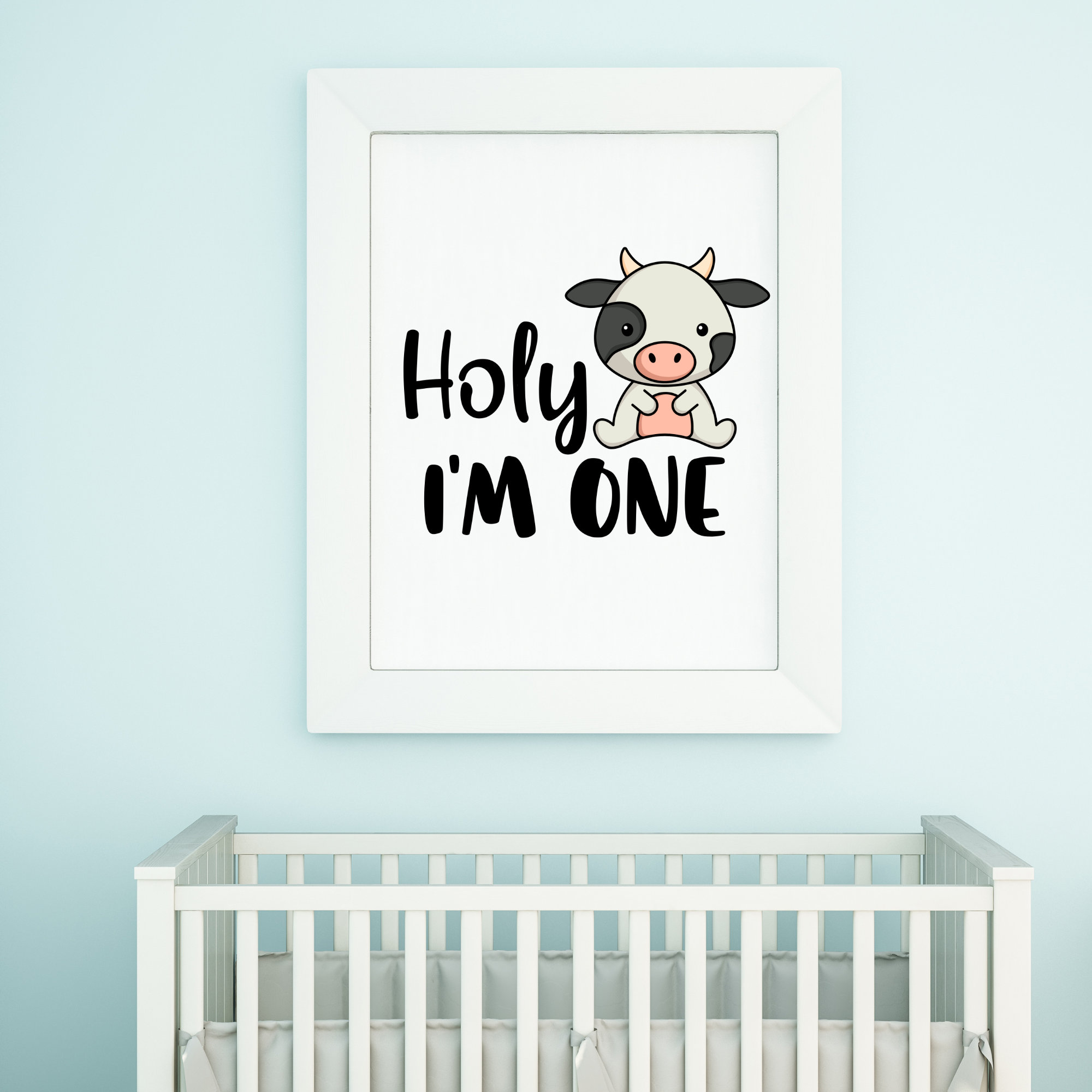 Holy Cow Im One SVG, Holy Cow I'm One Png, Digital Download, Digital ...