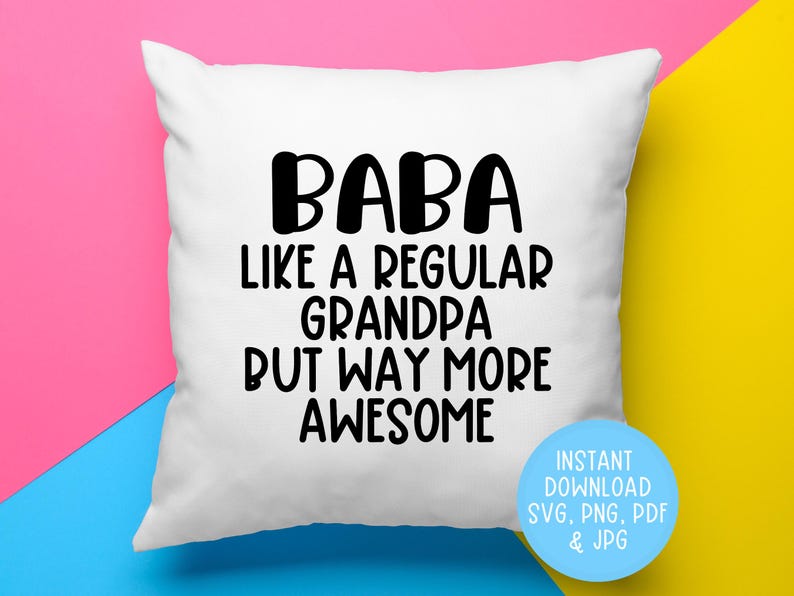 Baba SVG, Baba Grandpa Gifts, Baba PNG, Baba Design, Gift for Baba ...