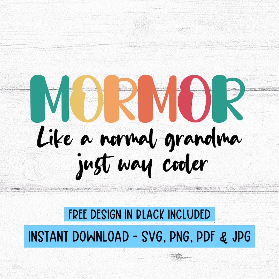 Mormor SVG, Mormor Grandma Gifts, Mormor Design, Grandma SVG, Gift for Mormor, Cricut Designs ...