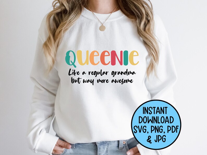 Queenie SVG, Queenie Grandma Gifts, Queenie PNG, Queenie Design ...