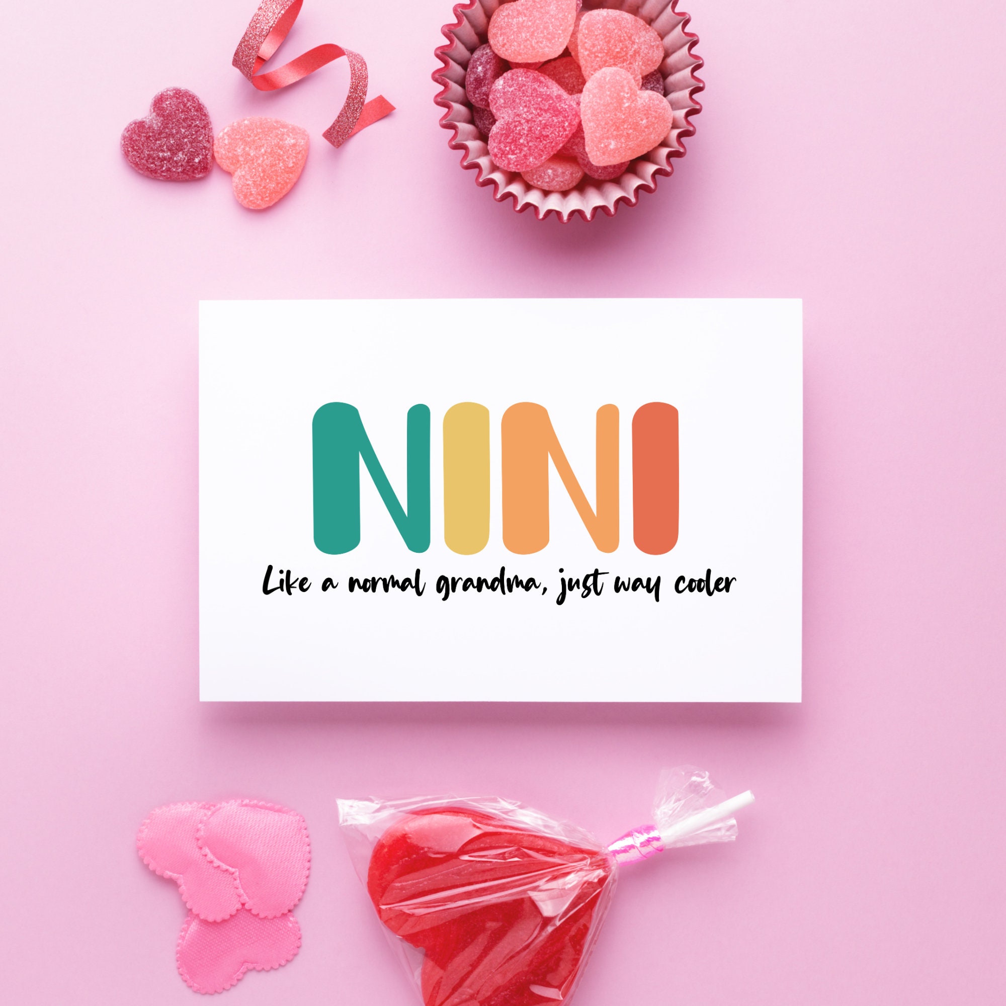 Nini SVG, Nini Cut File, Nini Design, Grandma SVG, Gift for Nini ...