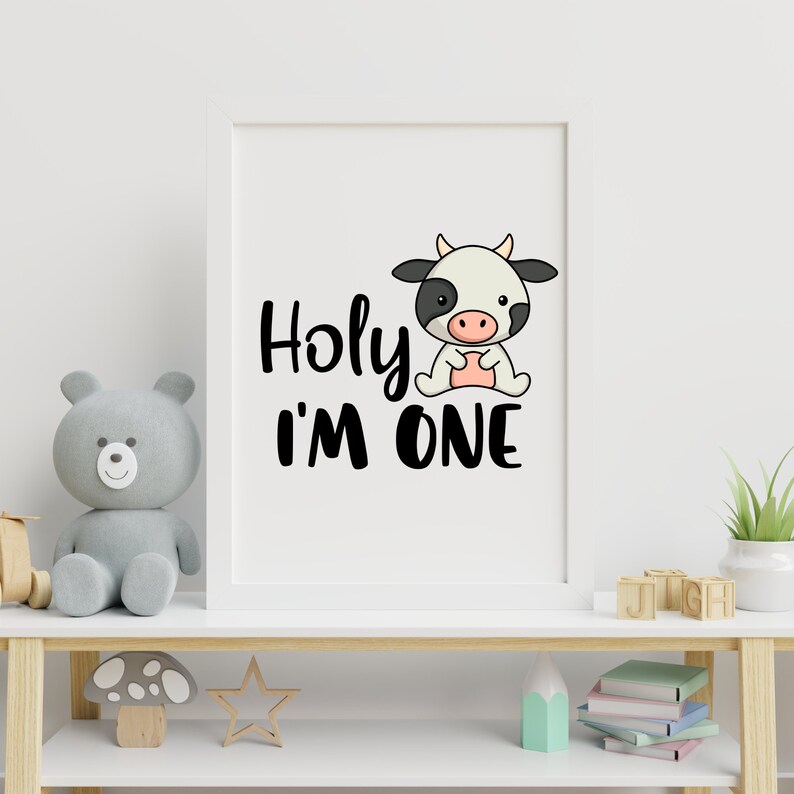 Holy Cow Im One SVG, Holy Cow I'm One Png, Digital Download, Digital ...