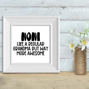 Noni SVG, Noni Grandma Gifts, Noni PNG, Noni Design, Grandma SVG, Gift ...