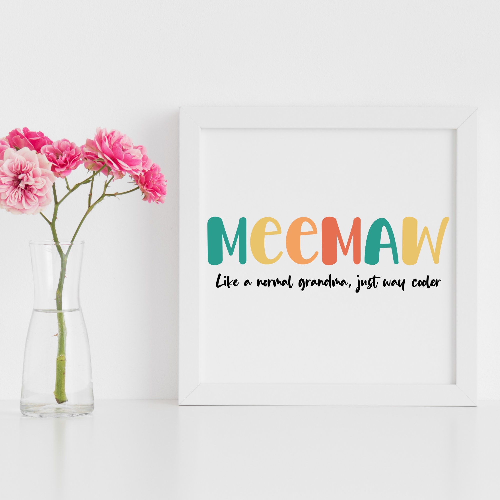 Meemaw SVG, Meemaw Cut File, Meemaw Design, Grandma SVG, Gift for ...