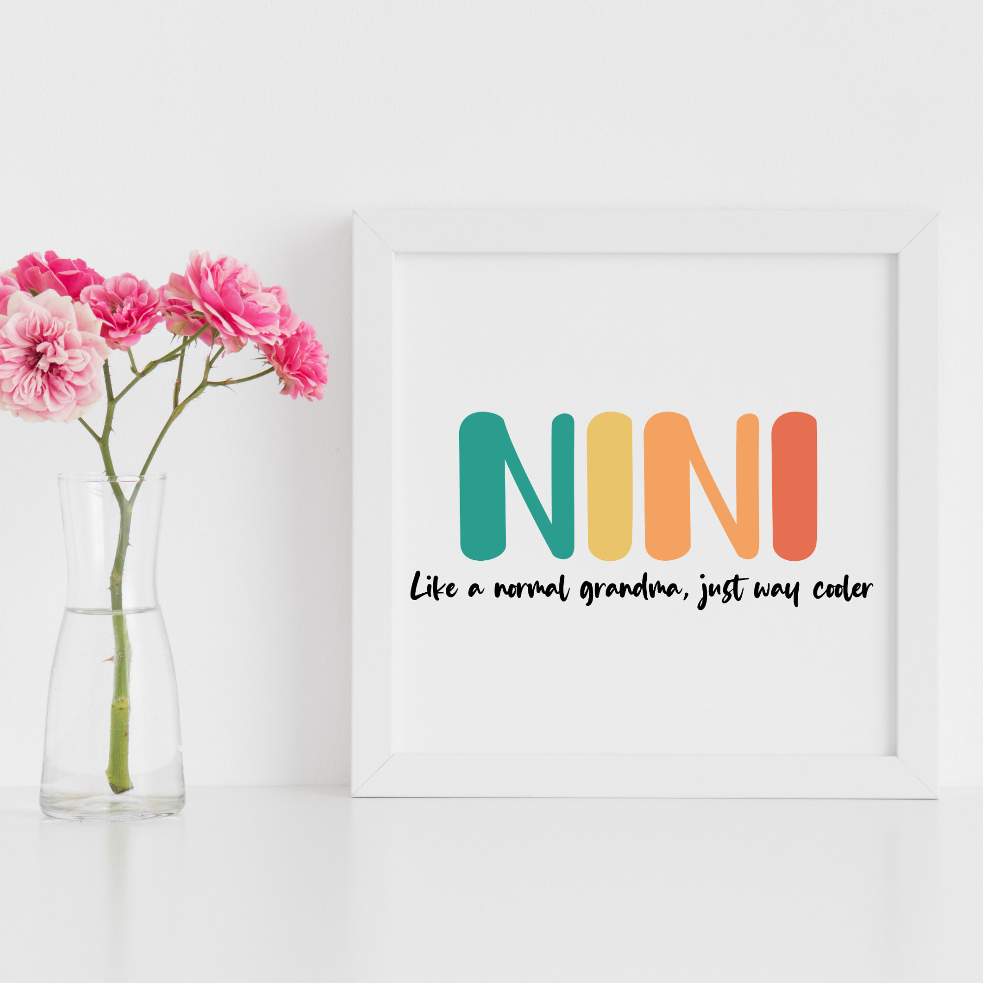 Nini SVG, Nini Cut File, Nini Design, Grandma SVG, Gift for Nini ...