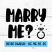 Marry Me Svg Proposal Svg Engagement Designs Digital Files - Etsy