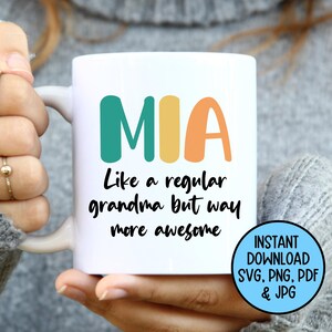 Mia SVG, Mia Gifts, Mia Cut File, Mia Design, Gift for Mia, Cricut ...