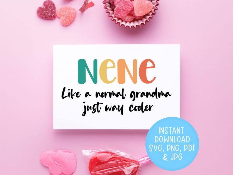 Nene SVG, Nene PNG, Nene Grandma Gifts, Nene Design, Gift for Nene ...