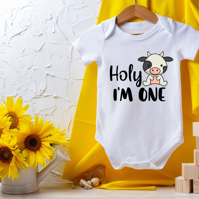 Holy Cow Im One SVG, Holy Cow I'm One Png, Digital Download, Digital ...