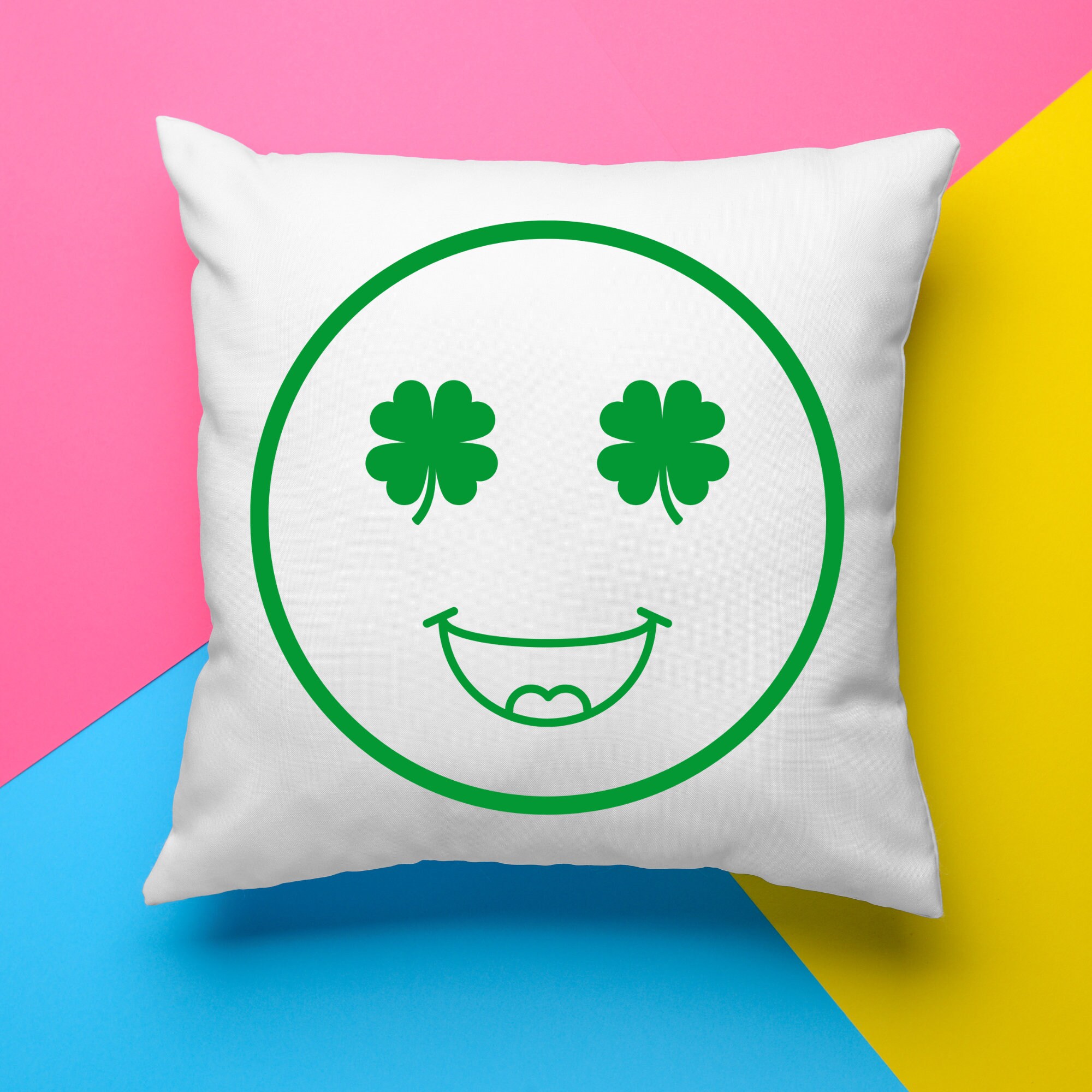 Clover Smiley Face Svg, Saint Patricks Day Svg, St Paddys Svg, Digital ...