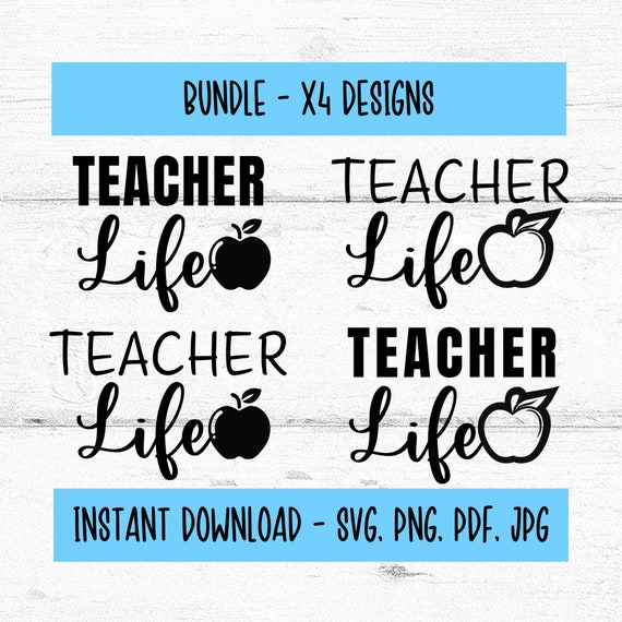 Teacher Life Svg Teacher Svg Teacher Png Teacher Svg - Etsy