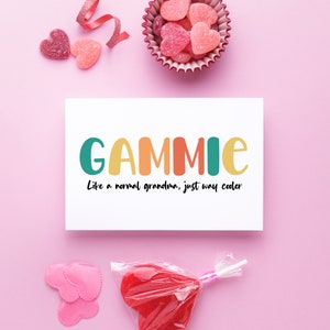 Gammie SVG, Gammie Cut File, Gammie Design, Grandma SVG, Gift for ...