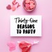 Thirty-one Reasons to Party SVG, 31st Birthday Svg, 31st Png, 31st ...