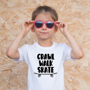 Crawl Walk Skate Svg, Skateboarder Svg, Skateboarding Svg Bundle ...