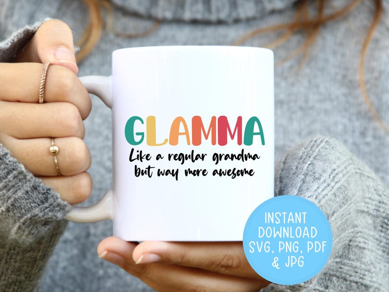 Glamma SVG, Glamma PNG, Glamma Gifts, Glamma Design, Gift for Glamma ...