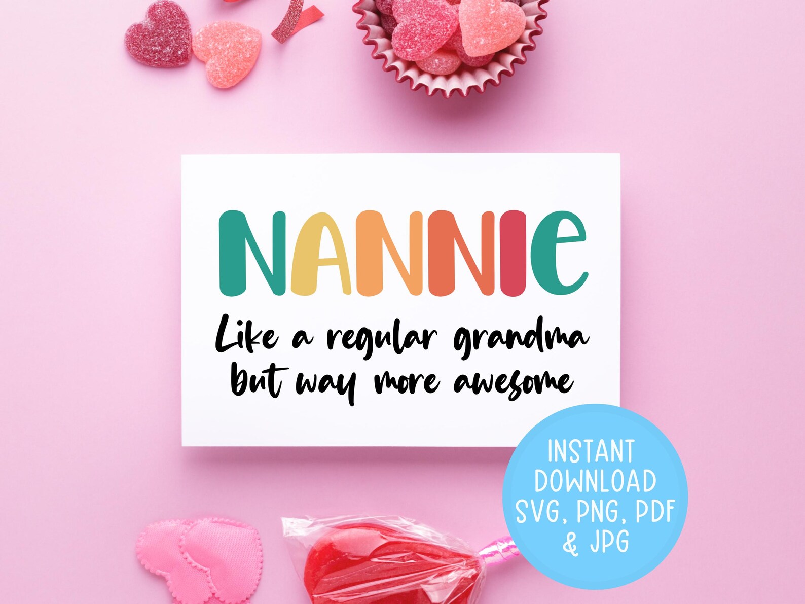 Nannie SVG, Nannie PNG, Nannie Grandma Gifts, Nannie Design, Gift for ...