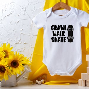 Crawl Walk Skate Svg, Skateboarder Svg, Skateboarding Svg Bundle ...