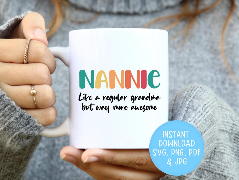 Nannie SVG, Nannie PNG, Nannie Grandma Gifts, Nannie Design, Gift for ...