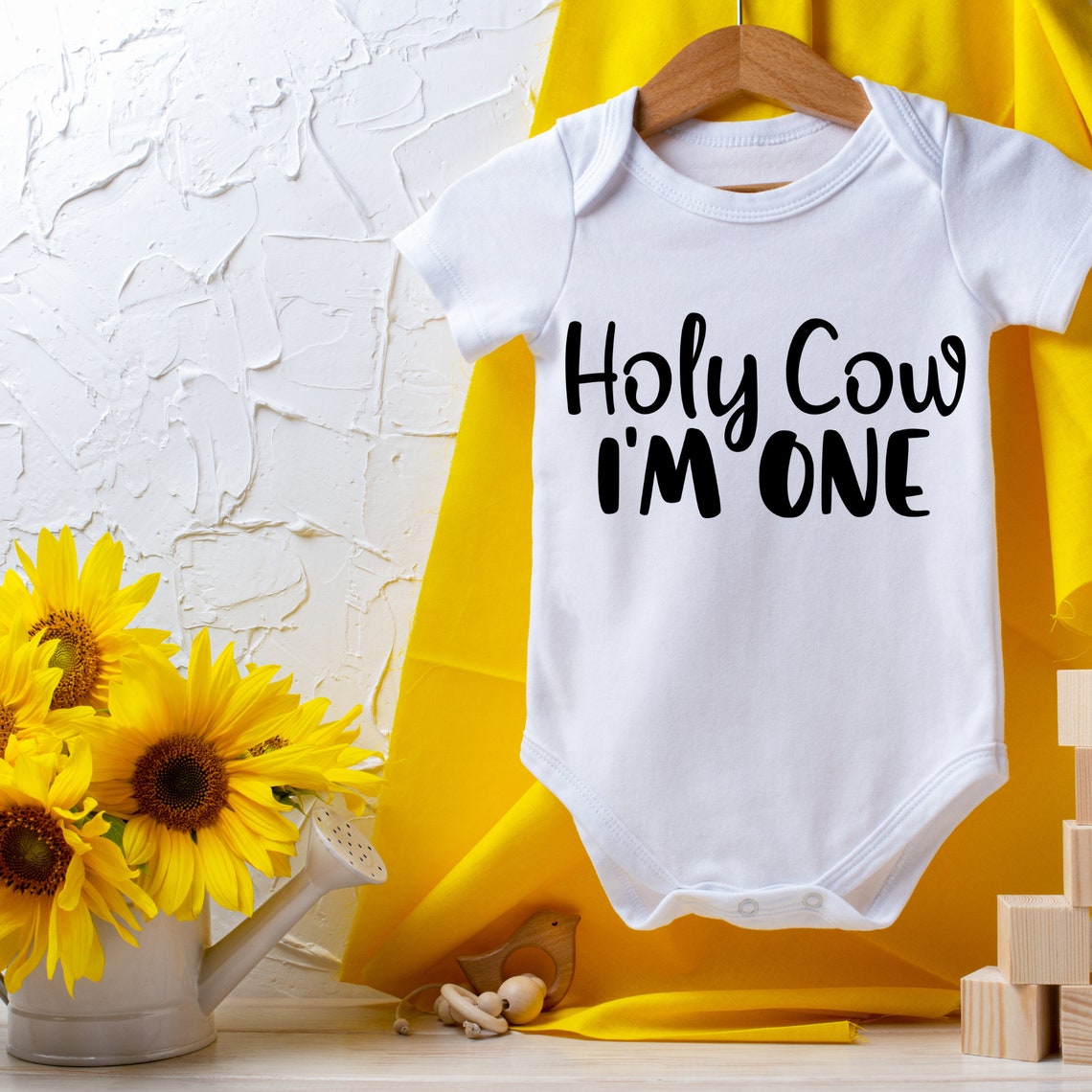 Holy Cow Im One SVG Holy Cow I'm One Png Digital - Etsy