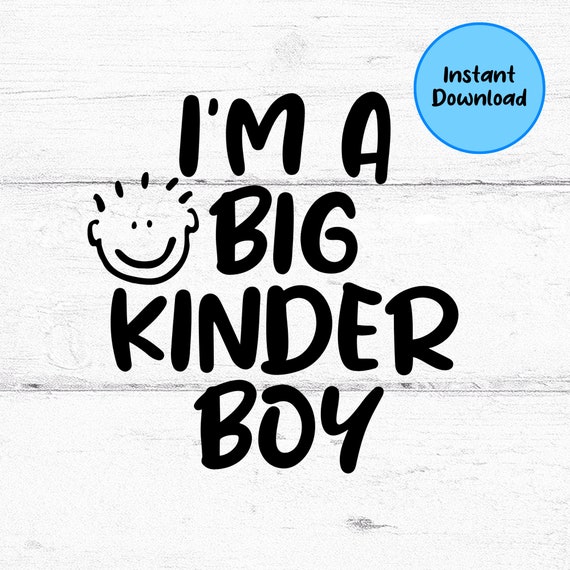 Kinder Boy Svg Kindergarten Digital Download Digital Files | Etsy
