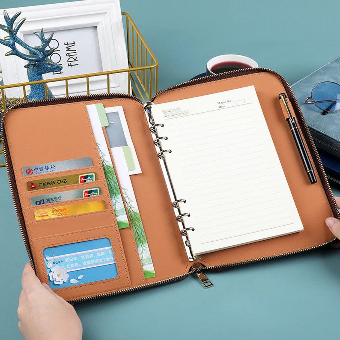 A5 Zipper Binder 6 Ring Binder PU Binder A5 Planner Binder - Etsy